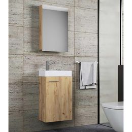 Pharao24.de G&auml;stetoilette Einrichtung f&uuml;r die Wandmontage 22 cm tief (zweiteilig)