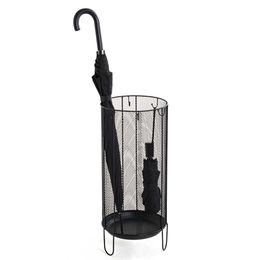 Pharao24.de Metall Schirmst&auml;nder in Schwarz 58 cm hoch