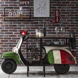 Pharao24.de Design Bartresen im Motorroller Style bunt lackiert
