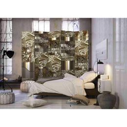 Pharao24.de Design Paravent mit Metallteil Motiven 5 teilig