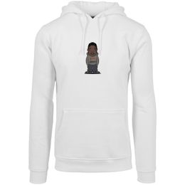 Kapuzensweatshirt MisterTee "MisterTee Texas Sketch Hoodie", Herren, Gr. L, wei&szlig;, 65% Baumwolle, 35% Polyester, bedruckt, Sweatshirts
