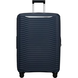 Hartschalen-Trolley Samsonite "UPSCAPE, verschiedene Gr&ouml;&szlig;en und Farben", Gr. B/H/T: 51cm x 75cm x 30cm 104 l, blau (blau nights), Polypropylen, gestreift, Koffer, mit Volumenerweiterung, mit Tragegriff oben und seitlich