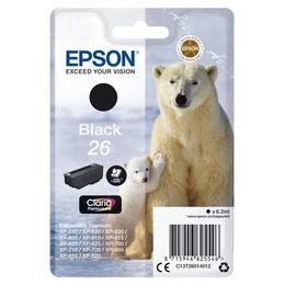 Original Epson Tintenpatrone C13T26014010 / 26 Schwarz