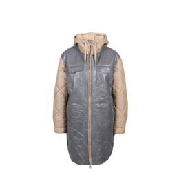 Ledermantel Freaky Nation "Alpin Parka-FN", Damen, Gr. M (38), beige, Oberstoff: 100% Leder. Futter: 100% Baumwolle, M&auml;ntel