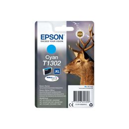 Original Epson Tintenpatrone C13T13024010 / T1302 Cyan