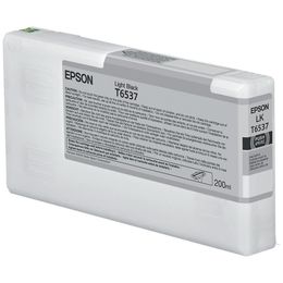 Original Epson Tintenpatrone C13T653700 / T6537 Schwarz Hell
