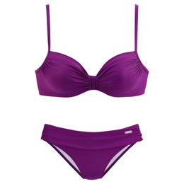 Lascana Damen B&uuml;gel-Bikini, fuchsia, Gr&ouml;&szlig;e 44B