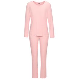 Vivance Dreams by Lascana Damen Pyjama, apricot, Gr&ouml;&szlig;e 32/34