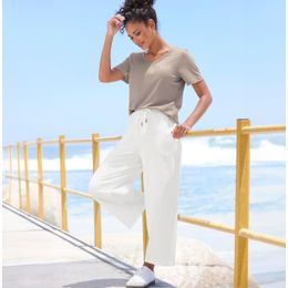 ELBSAND Damen V-Shirt taupe Gr&ouml;&szlig;e S (36)