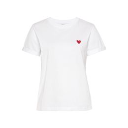 Lascana Damen T-Shirt, wei&szlig;-rot, Gr&ouml;&szlig;e 40/42