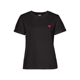 Lascana Damen T-Shirt, schwarz, Gr&ouml;&szlig;e 44/46