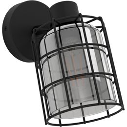 Eglo Deckenspot "CONSACA", schwarz, H: 22cm, 1 Stk., Leuchten, Deckenspot in schwarz aus Stahl - exkl. E27 - 28W, Deckenspot