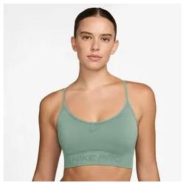 Tanktop Nike "W NP DF SMLS LS BRA", Damen, Gr. S, steam, Trikot, Obermaterial: 58% Nylon, 35% Polyester, 7% Elasthan, unifarben, skinny fit bauchfrei, Rundhals, Tops Tanktop, mit Rundhalsausschnitt, mit Spaghettitr&auml;gern, schnell trocknend
