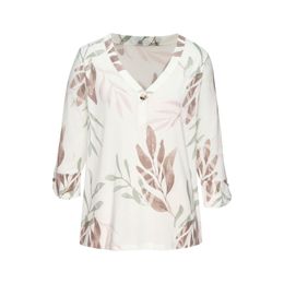 Lascana Damen Blusenshirt, creme bedruckt, Gr&ouml;&szlig;e 36/38
