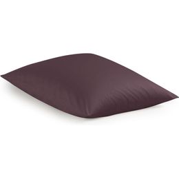Kissenbezug Irisette "Paris 8000", rubin, B:80cm L:80cm, Mako-Satin, Obermaterial: 100% Baumwolle, Kissenbez&uuml;ge, Kissenbezug, Hochwertiger Premium Kissenbezug