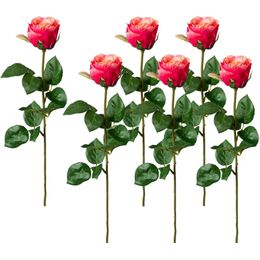 Kunstblume Creativ green, rosa (altrosa), H:69cm, Kunststoff, Polyester, Kunstpflanzen