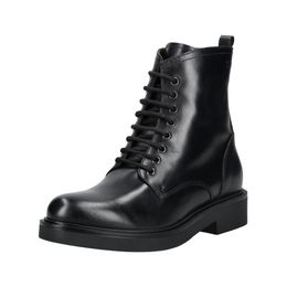 Schn&uuml;rstiefelette Nero Giardini "Nero Giardini Stiefelette Leder", Damen, Gr. 40, schwarz, Leder, Schuhe Schn&uuml;rstiefelette