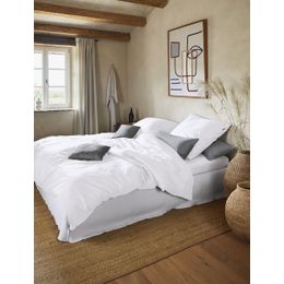 Bettw&auml;sche Irisette "Paris 8000", wei&szlig;, B/L: 140cm x 200cm, 1 Stk., 1 Stk., Mako-Satin, B/L: 90cm x 70cm, 2, Mako-Satin, Obermaterial: 100% Baumwolle, Bettw&auml;sche, Bettw&auml;sche, Hochwertige Premium Bettw&auml;sche