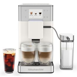 KitchenAid Kaffeevollautomat "5KES8454E", porzellan, B:19,5cm H:36cm T:47cm, Kaffeevollautomaten, Zertifiziert von Quiet Mark. Sehr leise bei der Zubereitung, Kaffeevollautomat