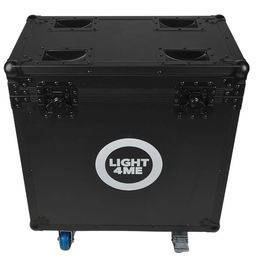 LIGHT4ME FOCUS 300W BEAM Case 2in1 f&uuml;r 2 Moving Heads + Zubeh&ouml;r + 4 Rollen Feststellmechanismus