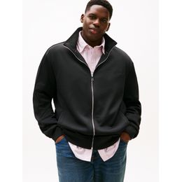 Tommy Hilfiger Big & Tall Sweatjacke "BT-MODERN ATH TRACK", Herren, Gr. XXL, schwarz, Sweatware, Obermaterial: 95% Polyester, 5% Elasthan, TOMMY HILFIGER BIG & TALL, normal normal, Rippb&uuml;ndchen, Sweatjacken Sweatjacke, Gro&szlig;e Gr&ouml;&szlig;en