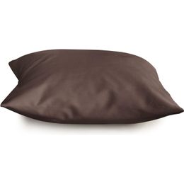 Kissenbezug Irisette "Paris 8000", schoko, B:40cm L:40cm, Mako-Satin, Obermaterial: 100% Baumwolle, Kissenbez&uuml;ge, Kissenbezug, Hochwertiger Premium Kissenbezug