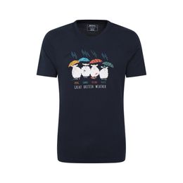 Mountain Warehouse - "Great British Weather" T-Shirt f&uuml;r Herren (Marineblau)