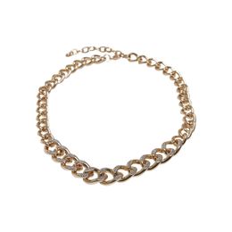 Halsreif Urban Classics "Urban Classics Unisex Comet Crystal Necklace", gold, Halsketten, Damen, onesize, Eisen