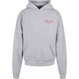 Kapuzensweatshirt Merchcode "Merchcode Al Dente Per Favore Oversized Hoody", Herren, Gr. M, grau, 100% Baumwolle, bedruckt, Sweatshirts