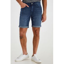 Jeansshorts Blend "BHLuke", Herren, Gr. L, US-Gr&ouml;&szlig;en, transparent (clear blau), Web, 98% Baumwolle, 2% Elasthan, unifarben, Basic, normal kurz, Jeans Jeansshorts, Stilvolle 5-Pocket-Jeansshorts