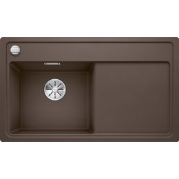 K&uuml;chensp&uuml;le Blanco "ZENAR 45 S-F", cafe, B:84,75cm H:19cm T:49,75cm, Verbundwerkstoff, K&uuml;chensp&uuml;len, Mit Ablauffernbedienung