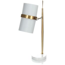 Kayoom Tischleuchte "Novum", wei&szlig;, goldfarben, 1, H: 69cm, 1 Stk., Leuchten, schlicht, pflegeleicht, Tischleuchte