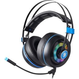 SADES Gaming-Headset "Armor SA-918", schwarz (schwarz, blau), Kopfh&ouml;rer, kabelgebunden