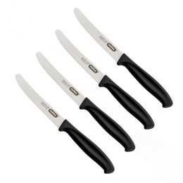 Messer-Set Mulex, schwarz, Edelstahl, Kochmesser-Sets, extra scharferWellenschliff und ergonomischer Griff