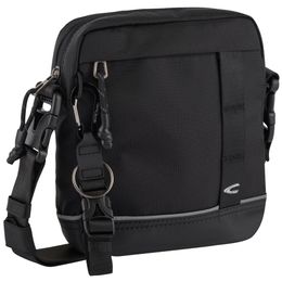 Umh&auml;ngetasche Camel Active "Connect", Damen, Gr. B/H/T: 19,5cm x 21cm x 7cm, schwarz, Nylon, beschichtet, clean, unifarben, Taschen Umh&auml;ngetasche, perfekt durchdachtes modulares Reisetaschensortiment in vielen Styles