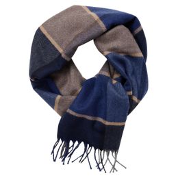 Schal Casamoda "Casamoda Schal kariert", Herren, blau, 45% Polyester, 20% Polyamid, 20% Polyacryl, 15% Wolle, Modet&uuml;cher Schal
