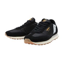 Patrick - "Monza" Sneaker f&uuml;r Herren, Wildleder (Schwarz/Wei&szlig;)