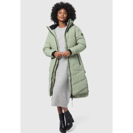 Winterjacke Marikoo "Benikoo", Damen, Gr. 3XL, gr&uuml;n (smokey mint), Obermaterial: 92% Nylon, 8% Elasthan. Futter: 100% Polyester. Wattierung: 100% Polyester. &Auml;rmelfutter: 100% Polyester, Jacken Winterjacke, langer Winter Mantel gesteppt