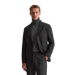Marc O'Polo Sakko MARC O'POLO "aus italienischem Schafwoll-Mix", Herren, Gr. 48, bunt (schwarz), Obermaterial: 50% Wolle, 30% Polyester, 20% Baumwolle. Futter: 55% Polyester, 45% Viskose, unifarben, Sakkos Sakko