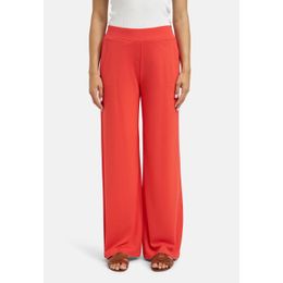 Schlupfhose Milano Italy, Damen, Gr. S, Normalgr&ouml;&szlig;en, rot, Web, Material: 60% Viskose, 35% Polyamid, 5% Elasthan, unifarben, regular fit lang, Hosen Schlupfhose, mit Elastikbund