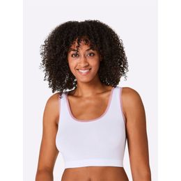 w&auml;schepur w&auml;schepur Damen Bustier, wei&szlig;-altrosa, Gr&ouml;&szlig;e 36/38