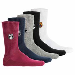 FC Barcelona FCB Crew Socks 5-Pack Embroidery Unisex Socken