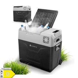 Juskys Kompressor K&uuml;hlbox Yukon Pro 50 Liter - elektrisch Gefrierbox mit USB-Anschluss, ECO-Modus - 12/24 V 230V Kompressork&uuml;hlbox
