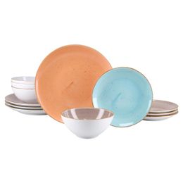 Creatable 24817 Serie Vintage Nature Bunt Teller Set 12-tlg 4 Personen