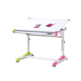 Inter Link Sch&uuml;lerschreibtisch 2Colorido in weiss, pink und gr&uuml;n