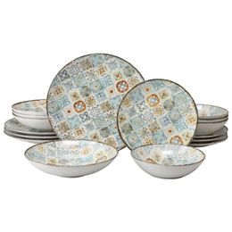 Creatable - 24724 Mosaik Bunt, Tellerset 16-tlg
