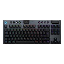 Logitech G G915 X LIGHTSPEED TKL &ndash; flache kabellose Gaming-Tastatur mit Double-Shot-PBT-Tastenkappen