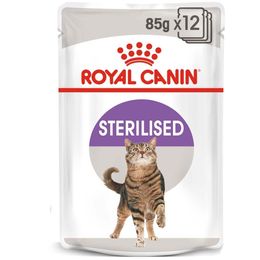 Royal Canin STERILISED Nassfutter in Gelee f&uuml;r kastrierte Katzen 12x85g