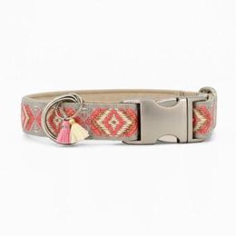 THE DOG IDEA Boho-Chic Halsband Coral L