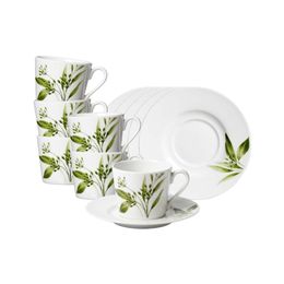 Ritzenhoff & Breker Ritzenhoff & Breker Espressotassen mit Untertassen Evora 100 ml 6er Set
